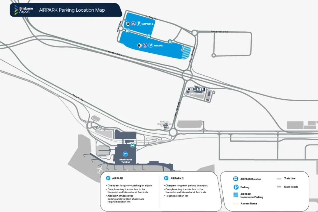 Brisbane Airport Parking Maps
